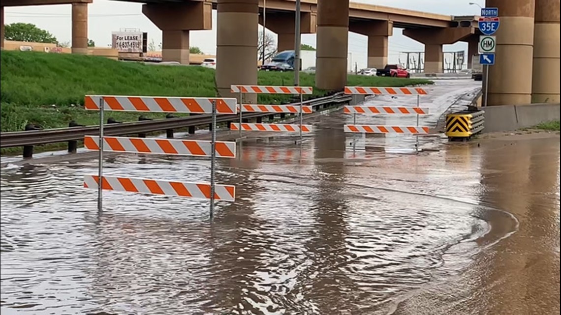Interstate ramp blocked due to flooding | 12news.com
