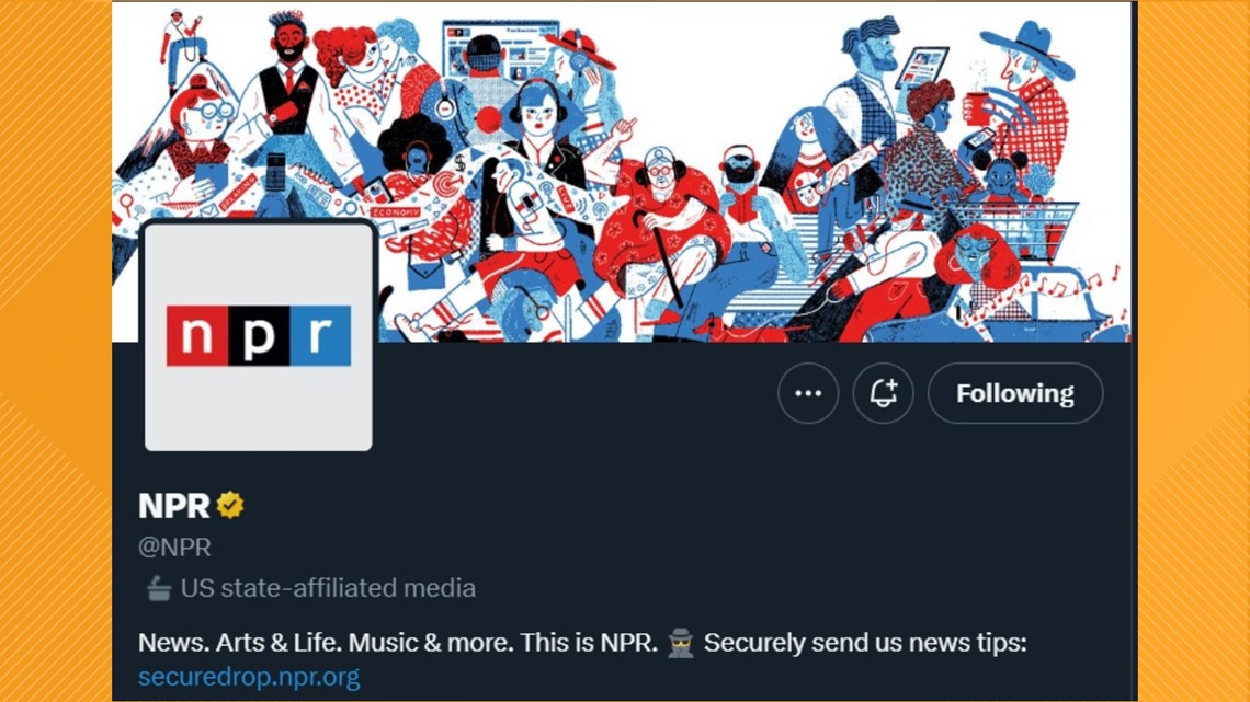 Twitter adds label to NPR account as 'state-sponsored media' | 12news.com