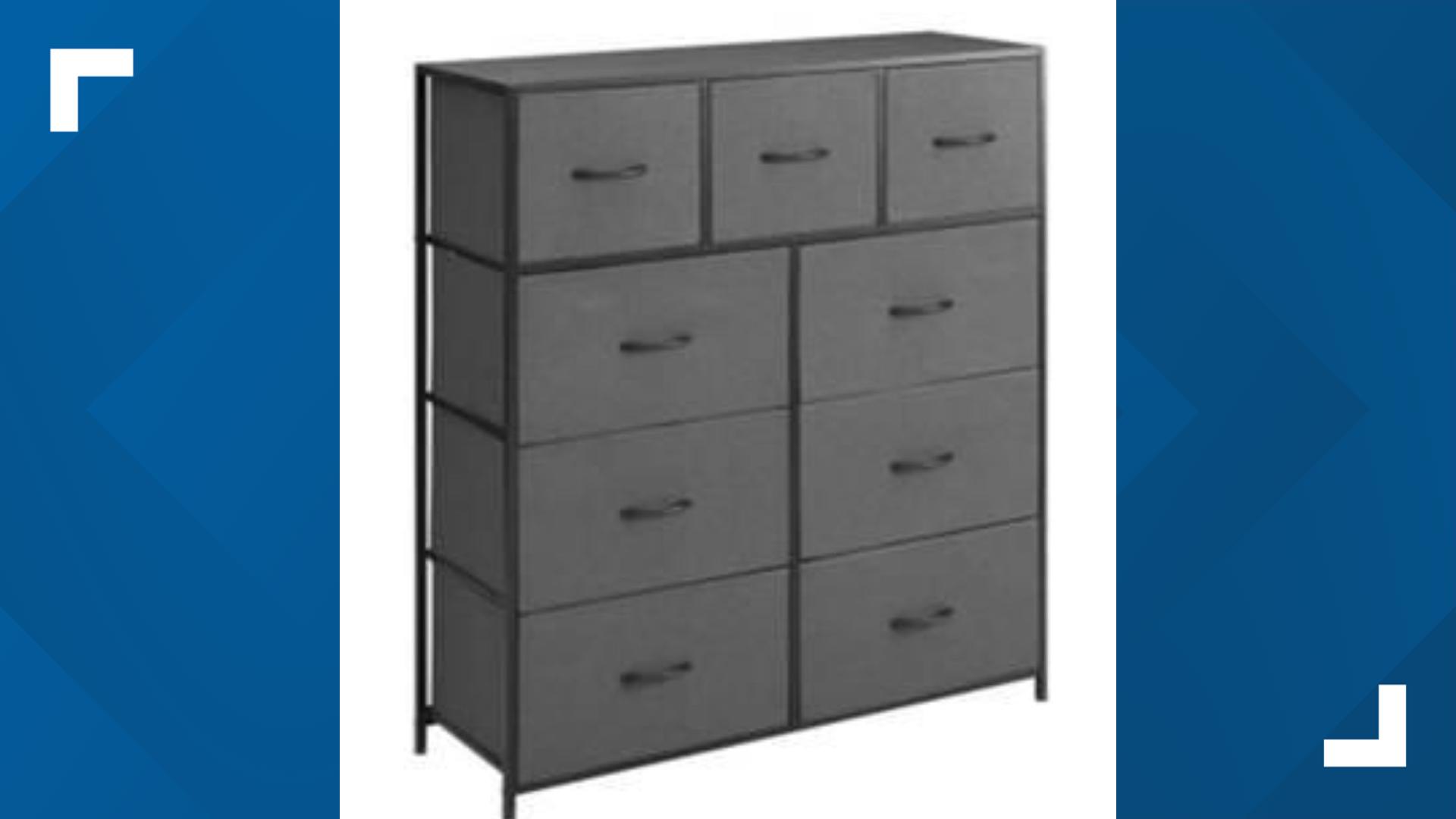 Walmart recalls 165,000 fabric dressers over tip-over hazard | 12news.com