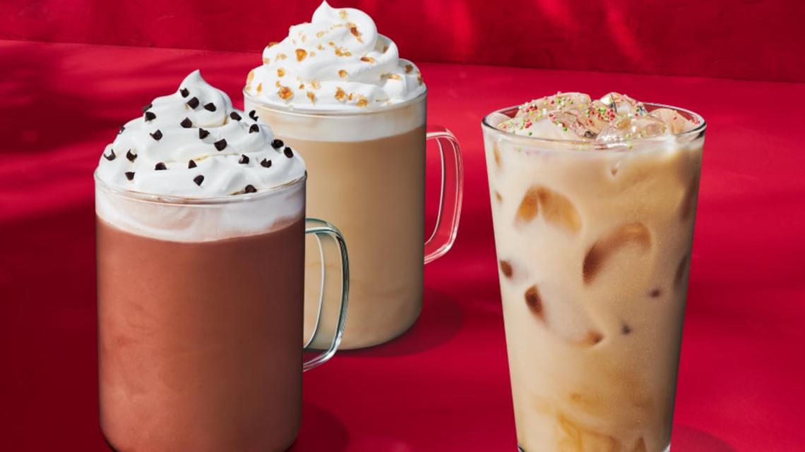 Starbucks inicia la temporada navideña con menú festivo 2025 | 12news.com