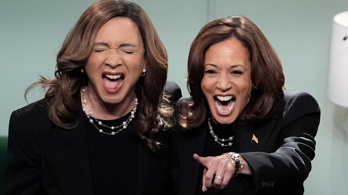 Harris appears on 'SNL' as Maya Rudolph's mirror image | 12news.com