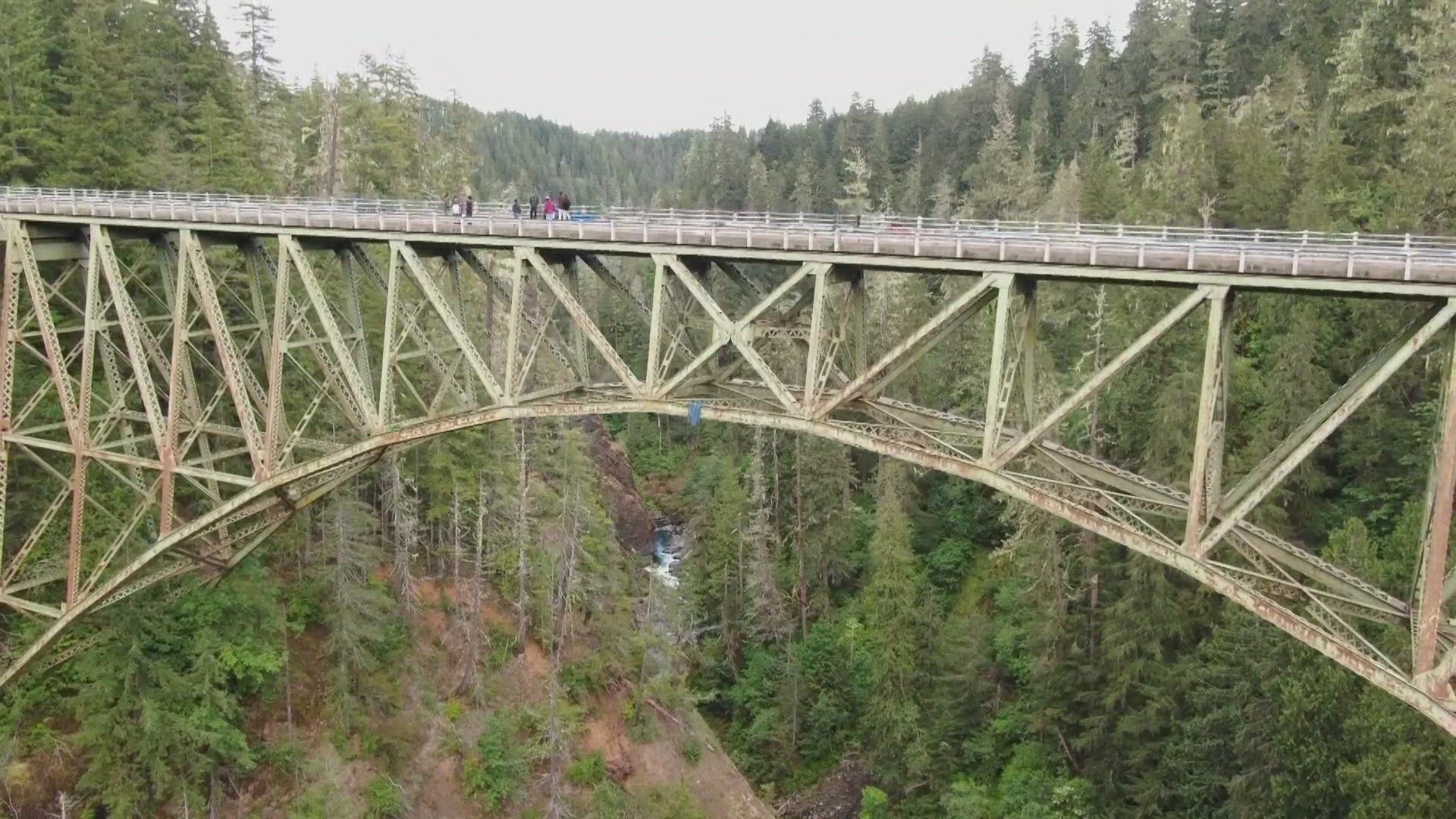 Teen survives 400-foot fall into canyon near Shelton bridge | 12news.com