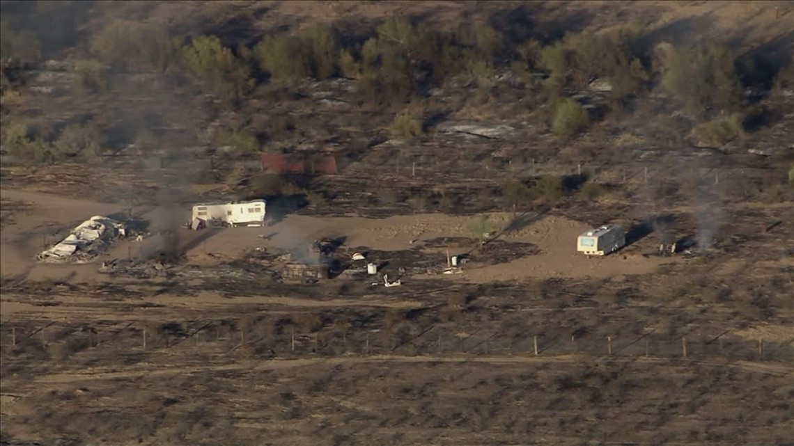 Wittmann, Rural Metro fire departments respond to brush fire | 12news.com