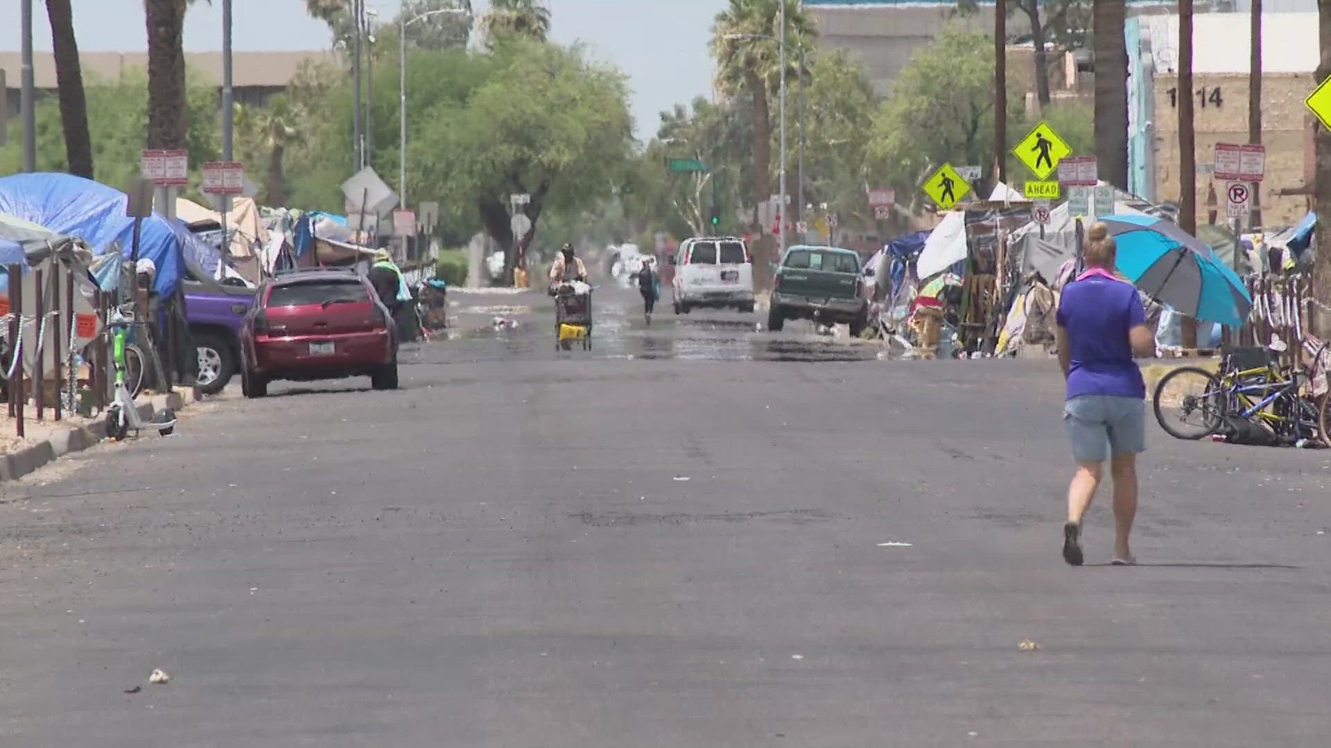Businesses say encampments at 'The Zone' are coming back | 12news.com