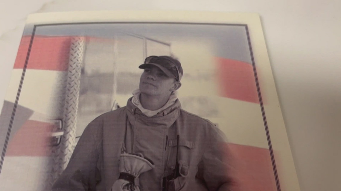 Bagpipes, helicopters, and heartfelt tributes honor fallen firefighter ...