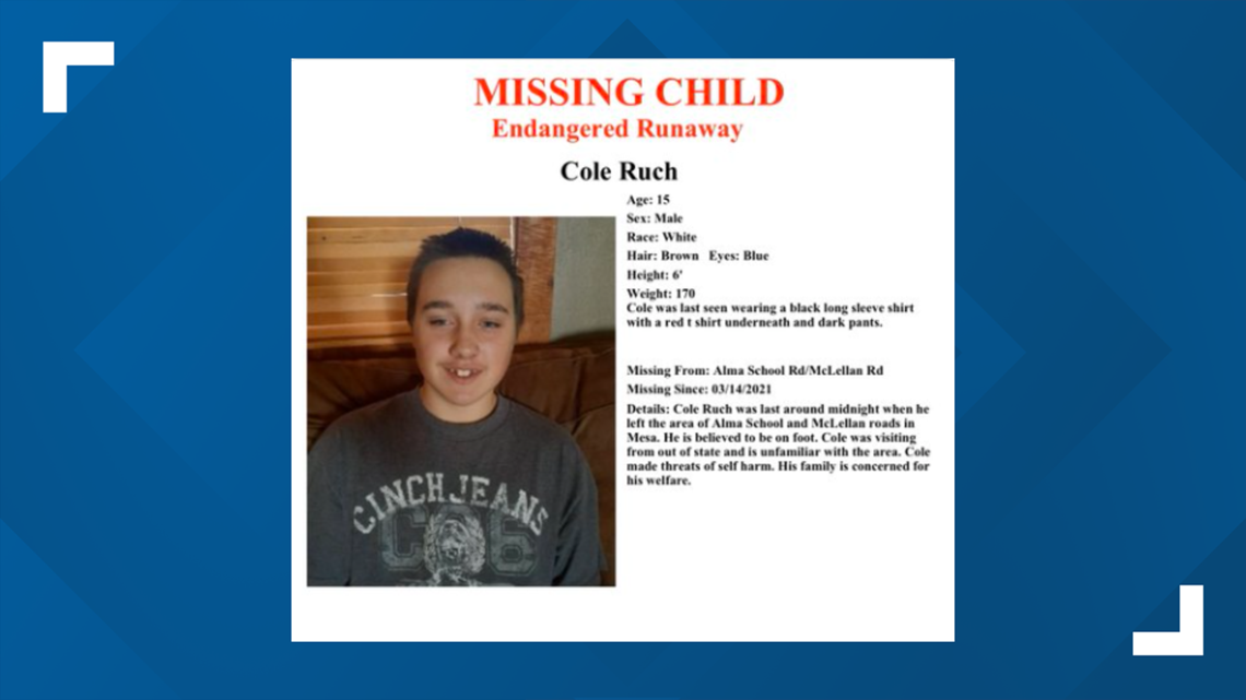 Mesa police looking for endangered teen runaway | 12news.com