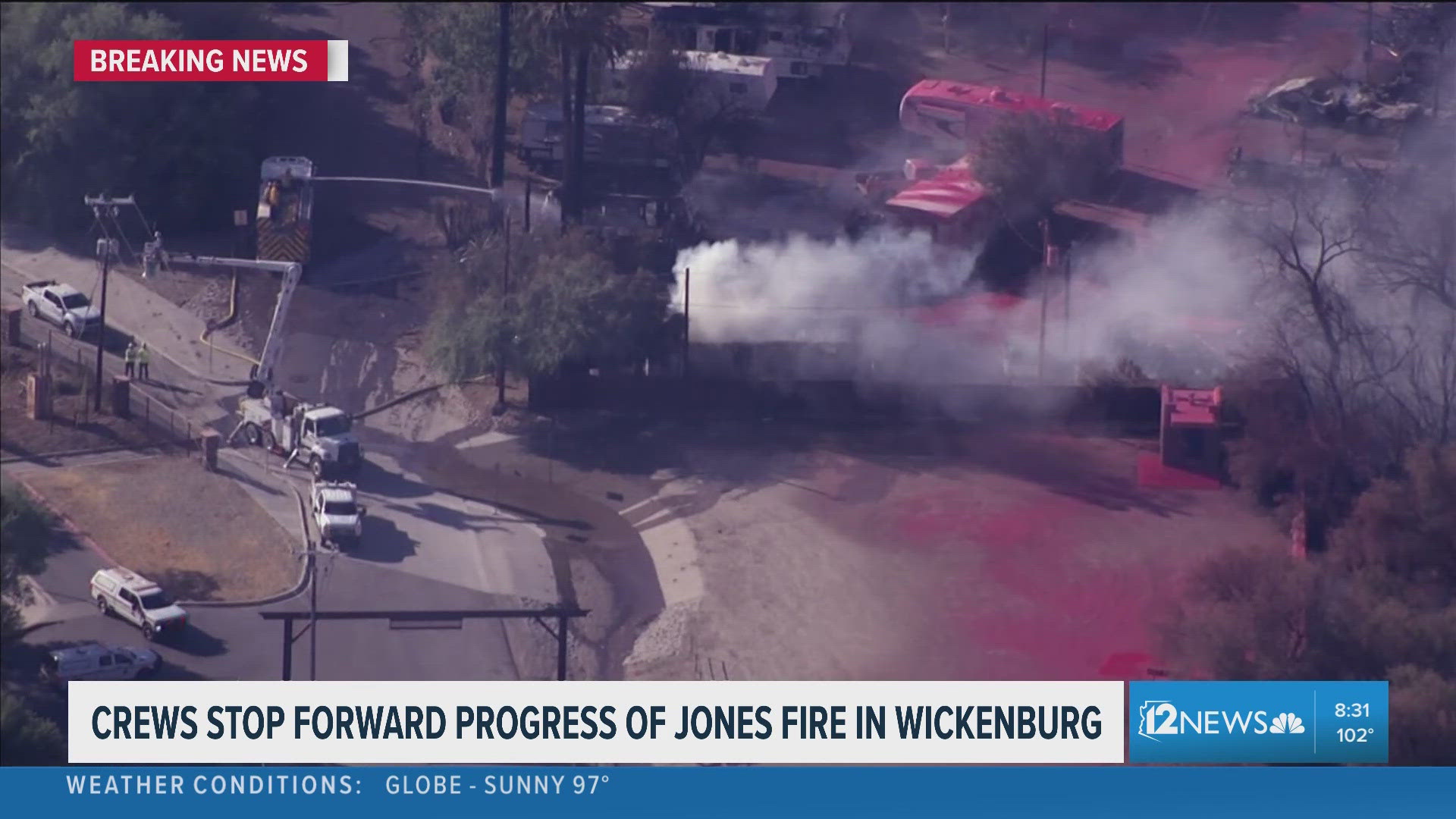 Jones Fire displaces 25 people in Wickenburg | 12news.com