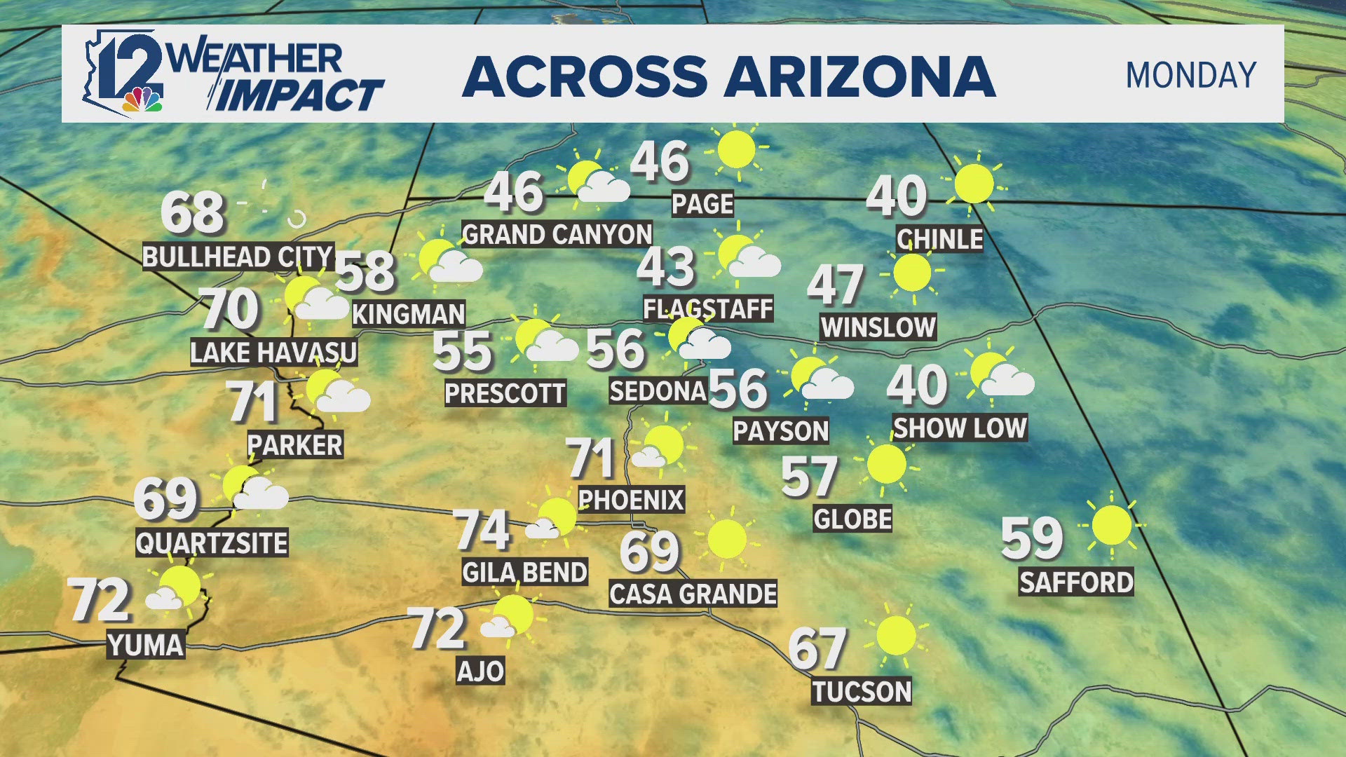 Warm trend starts Monday, ahead of above-average temps this week ...