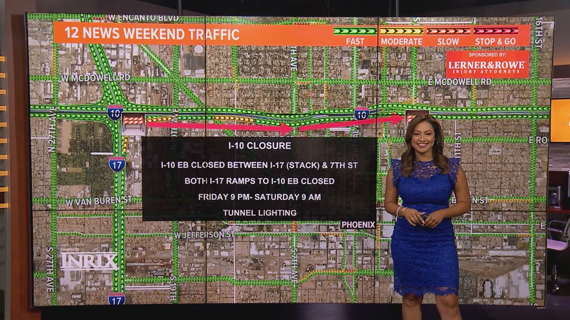 Weekend traffic report for June 11 - June 14 | 12news.com