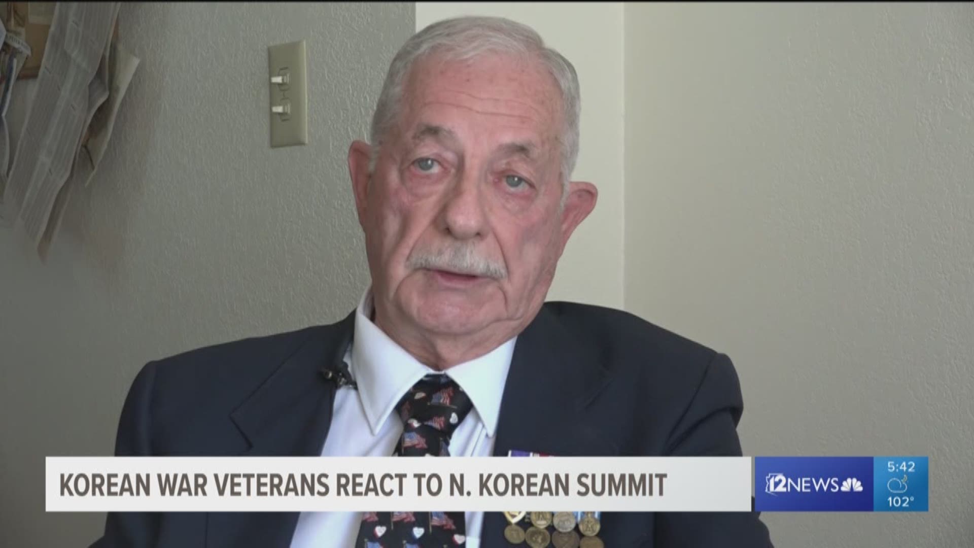 Local Korean War veteran hopes for peace during North Korea–US summit ...
