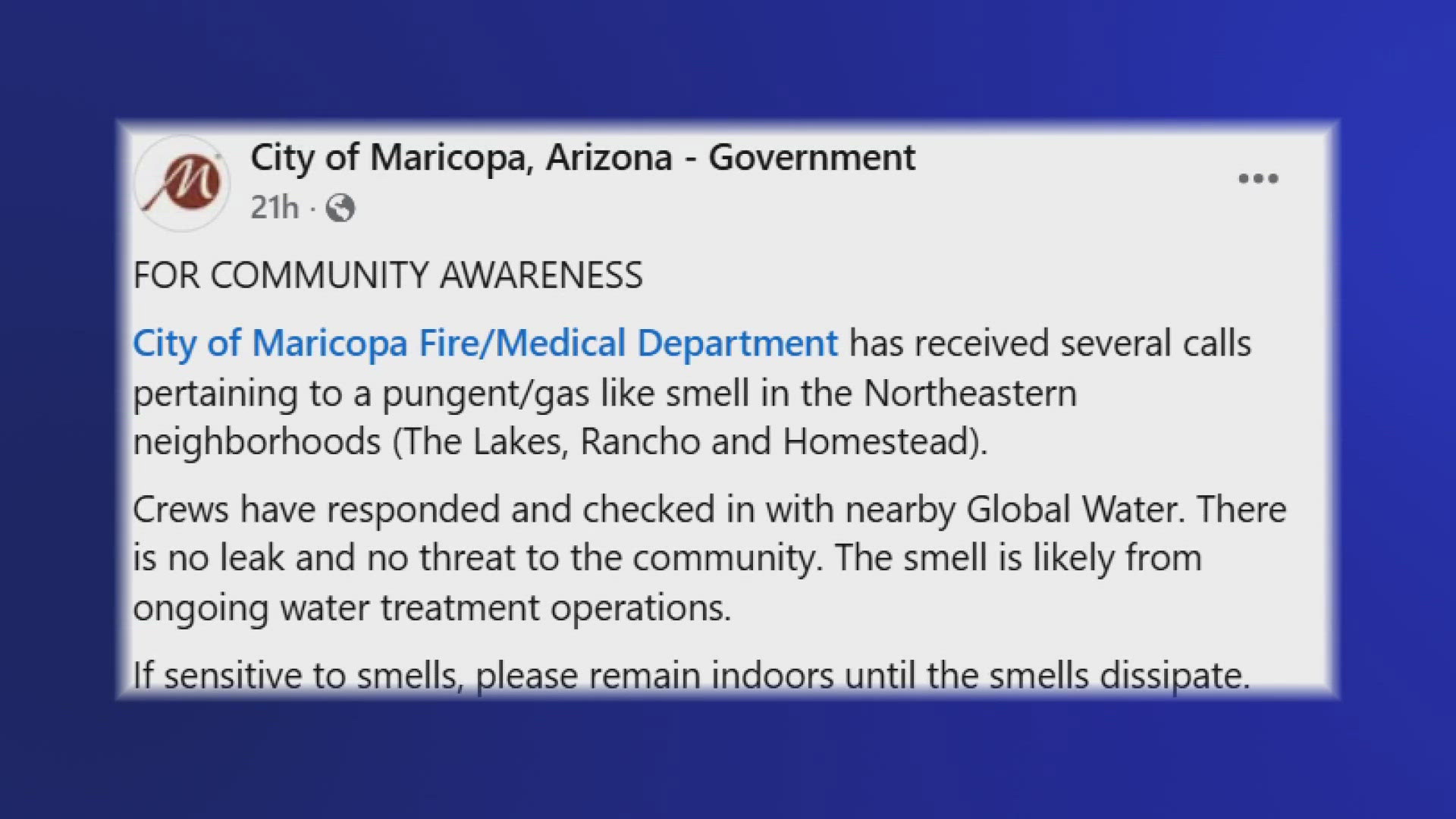 Smelly situation upsets Maricopa homeowners | 12news.com