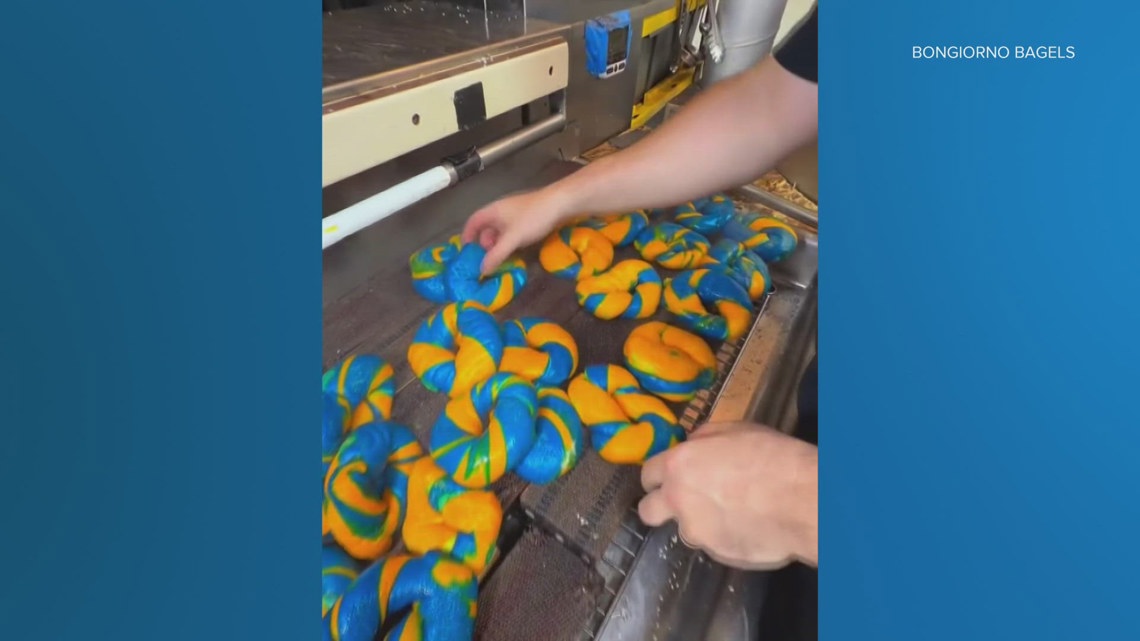 East Valley bagel shop selling blue and orange bagels to celebrate ...