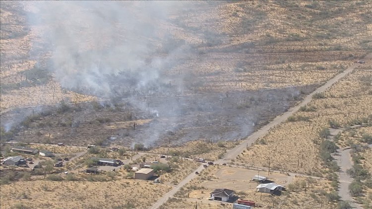 Dove Fire estimated at 1,000 acres northwest of Surprise, Ariz ...