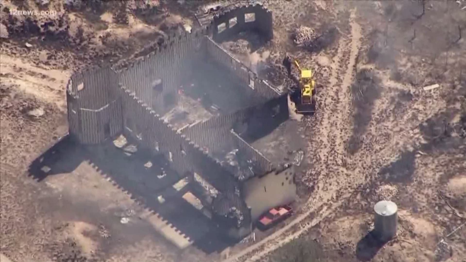 Multiple homes lost in Viewpoint Fire burning north of Prescott Valley ...