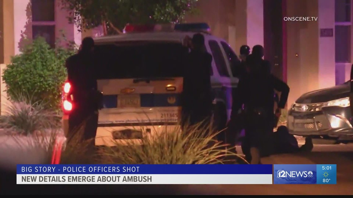 9 officers hurt, suspect and woman dead after shootout at Phoenix home ...