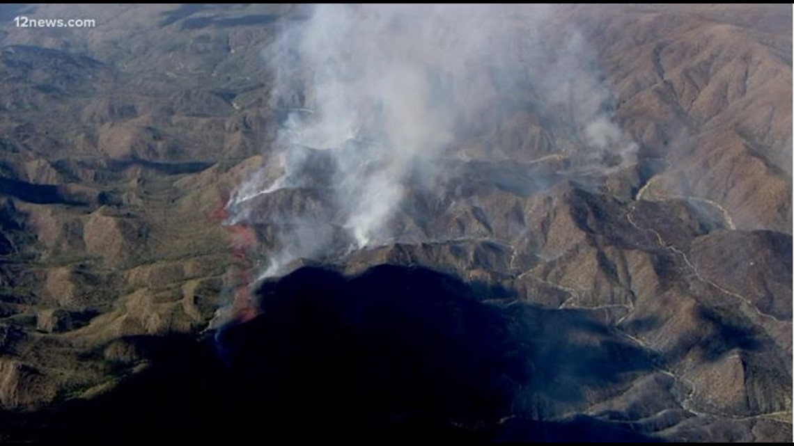 Bumble Bee Fire growing west of I-17 | 12news.com