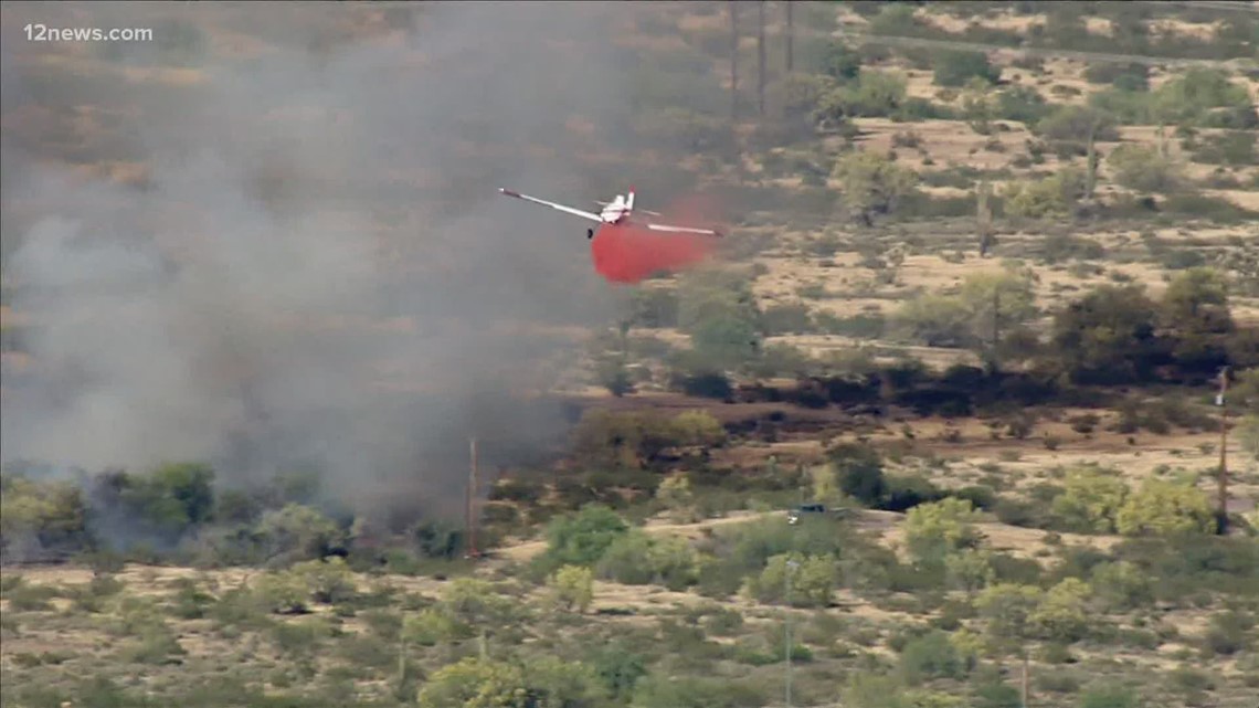 Two fires burning in Apache Junction, forward progress stopped on Lost ...