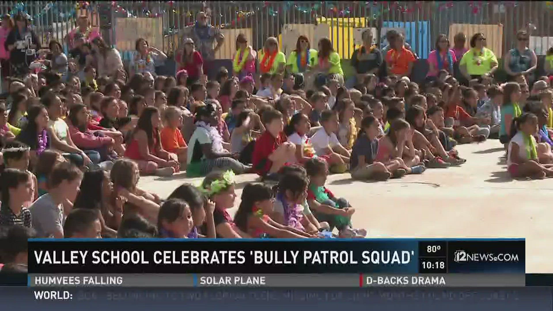 Valley school celebrates 'Bully Patrol Squad' | 12news.com