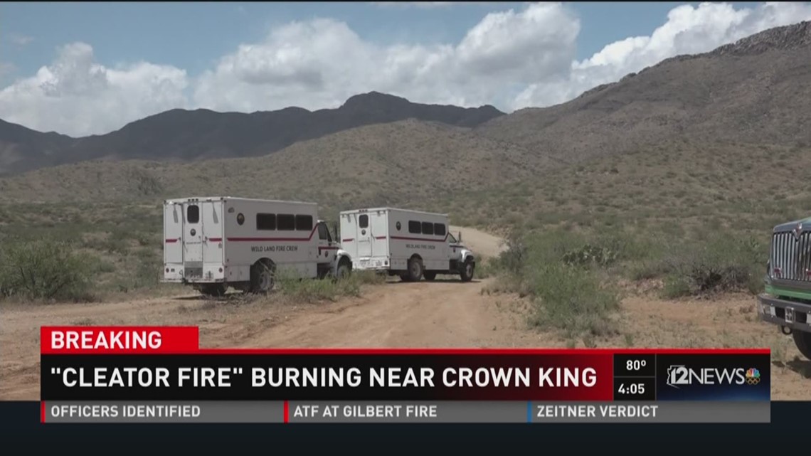 'Cleator Fire' burning near Crown King | 12news.com