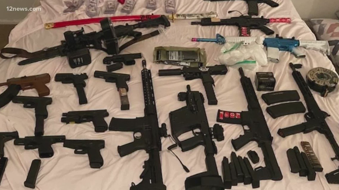 Arizona anti-gang task force seizes cache of guns and drugs | 12news.com