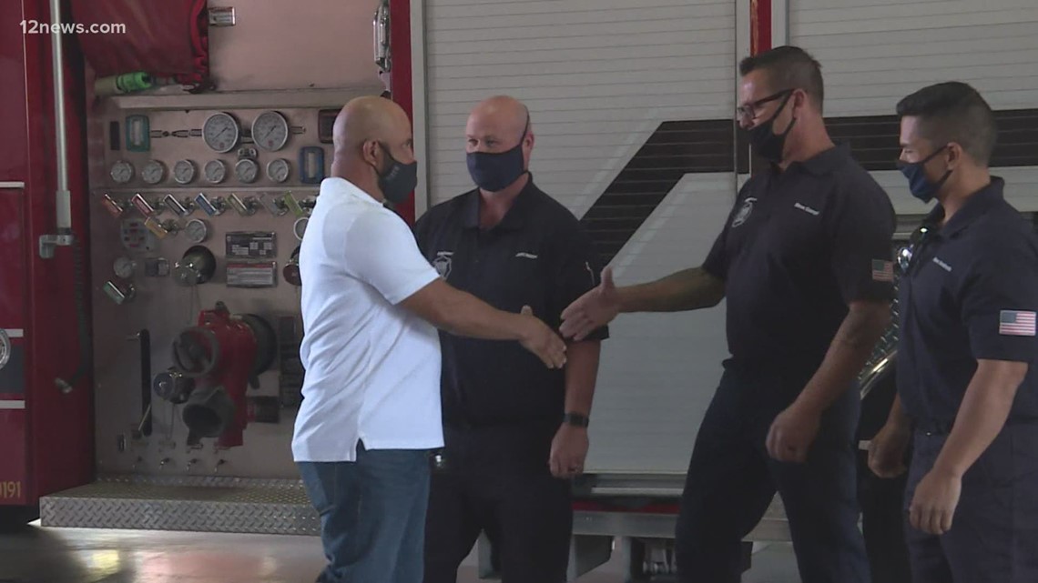 Buckeye man meets first responders who saved him | 12news.com