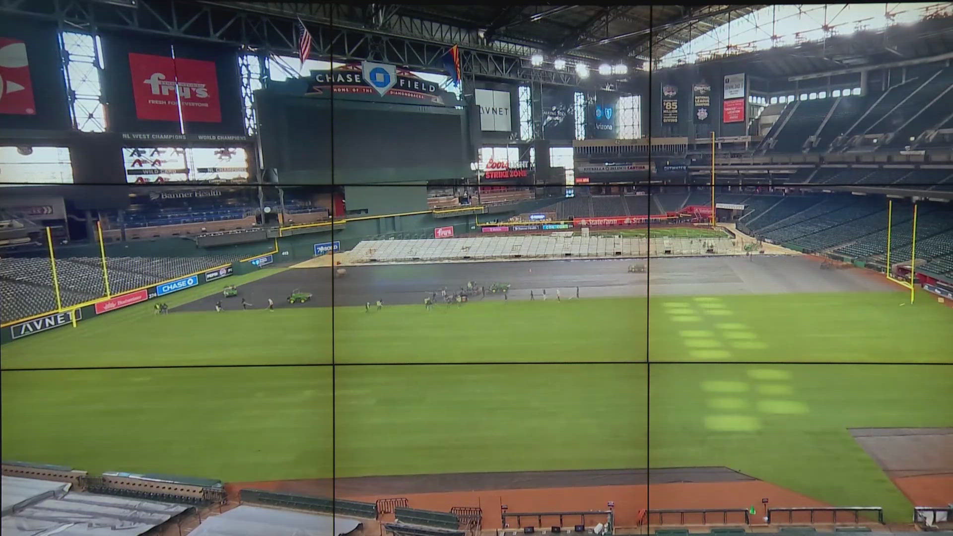 Rate Bowl transforms Chase Field into football field | 12news.com