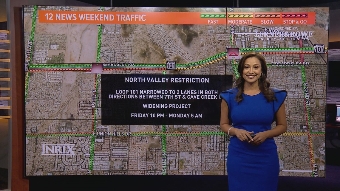 Here's the weekend traffic report for Oct. 25-28 | 12news.com