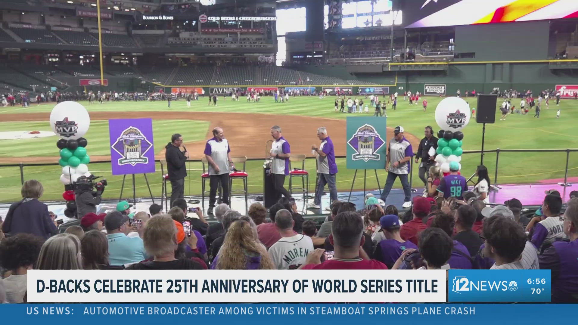 Diamondbacks celebrate 25th Anniversary of 2001 World Series win ...