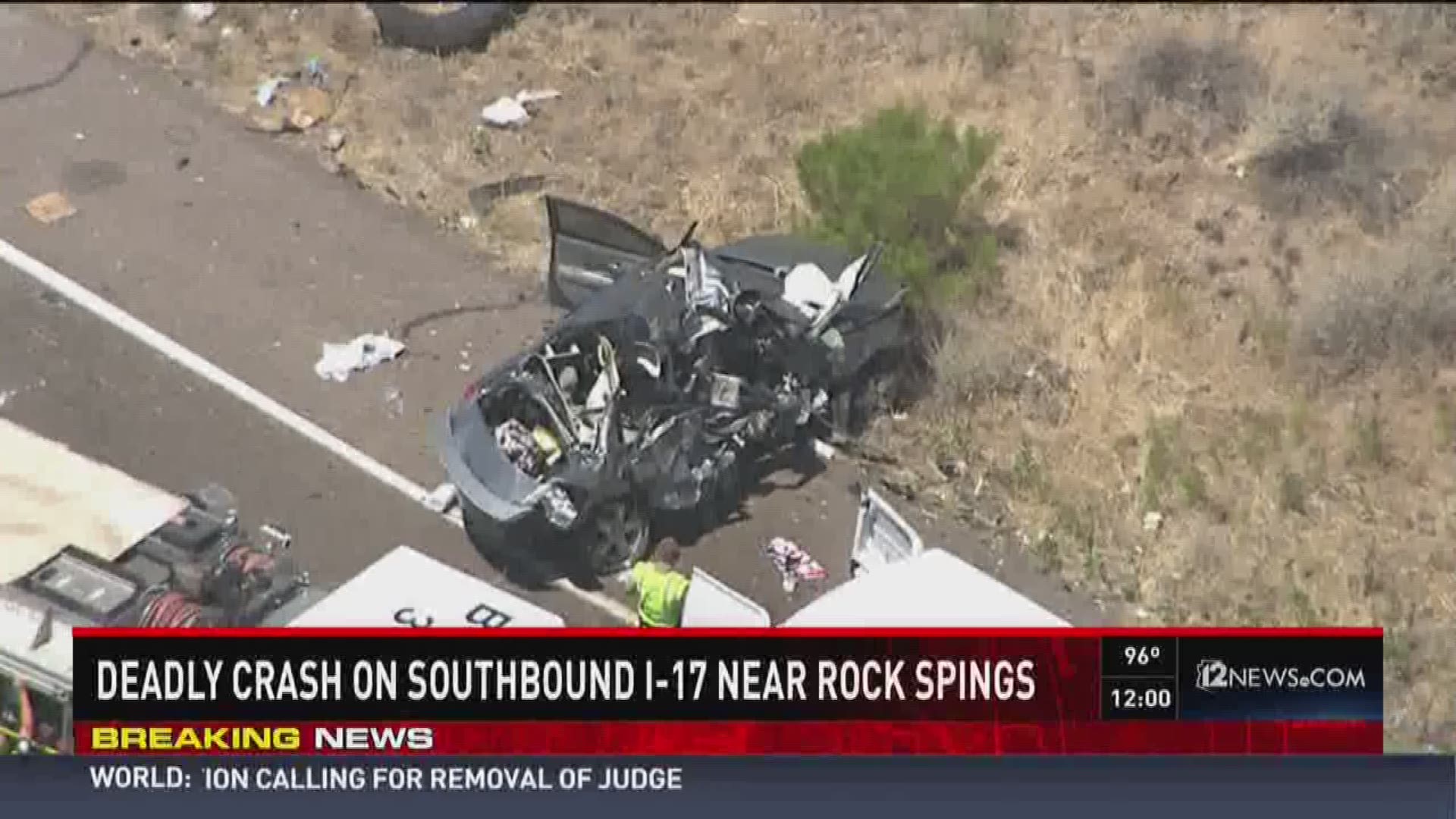 1 dead in serious crash along I-17 and Rock Springs Road | 12news.com