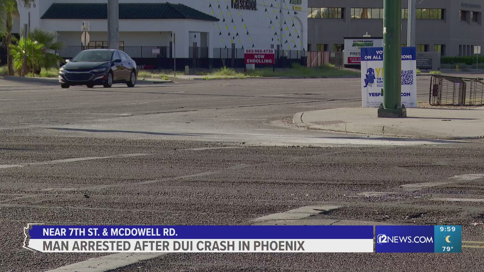 Arrest follows Phoenix crash near 7th Street | 12news.com