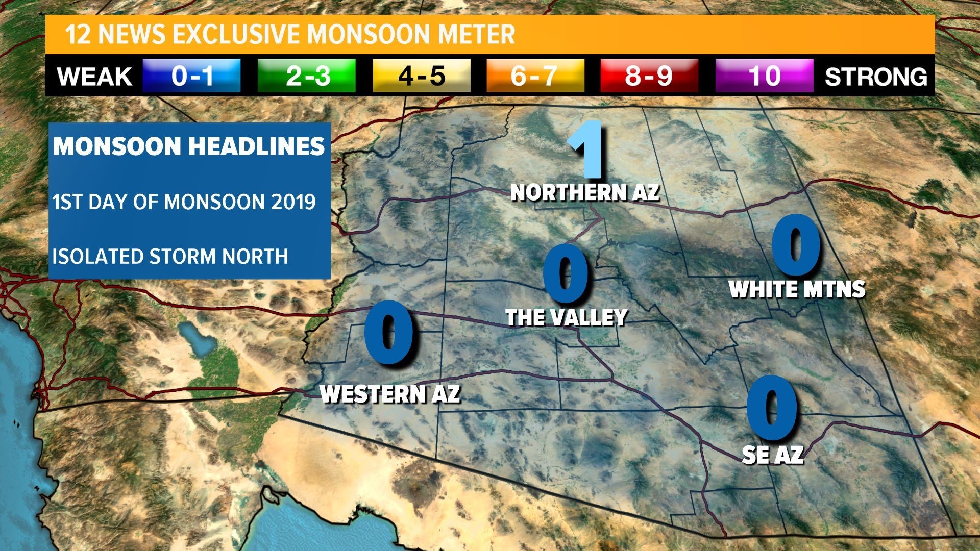 The 12 News Exclusive Monsoon Meter: Breakdown of the numbers | 12news.com