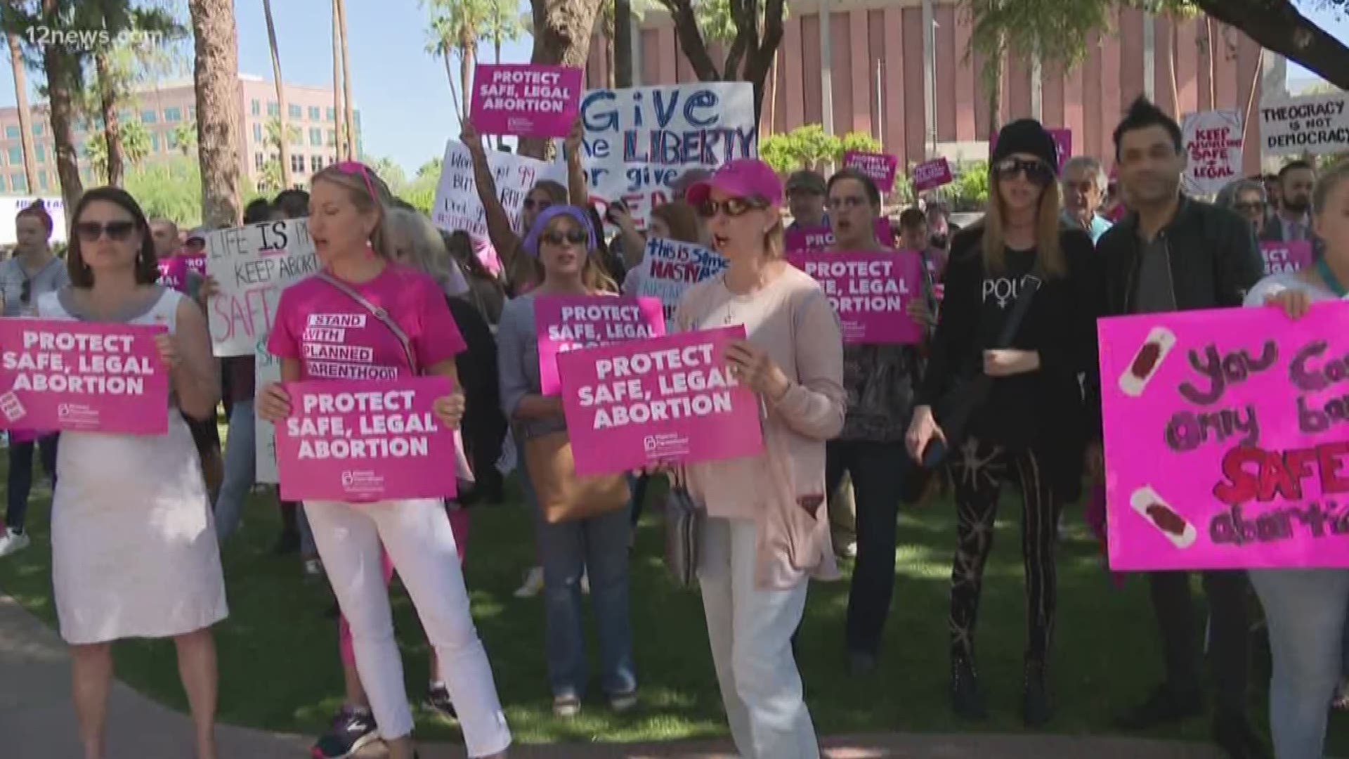 Pro-choice rally held at Arizona's state capitol | 12news.com