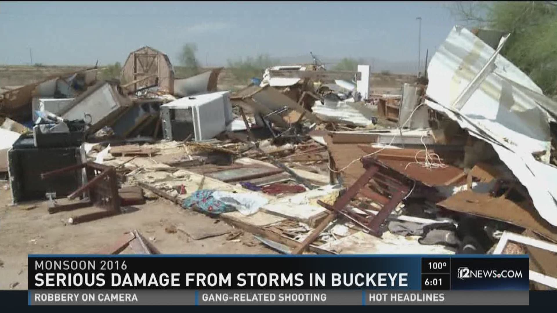 Phoenix area cleaning up storm damage | 12news.com