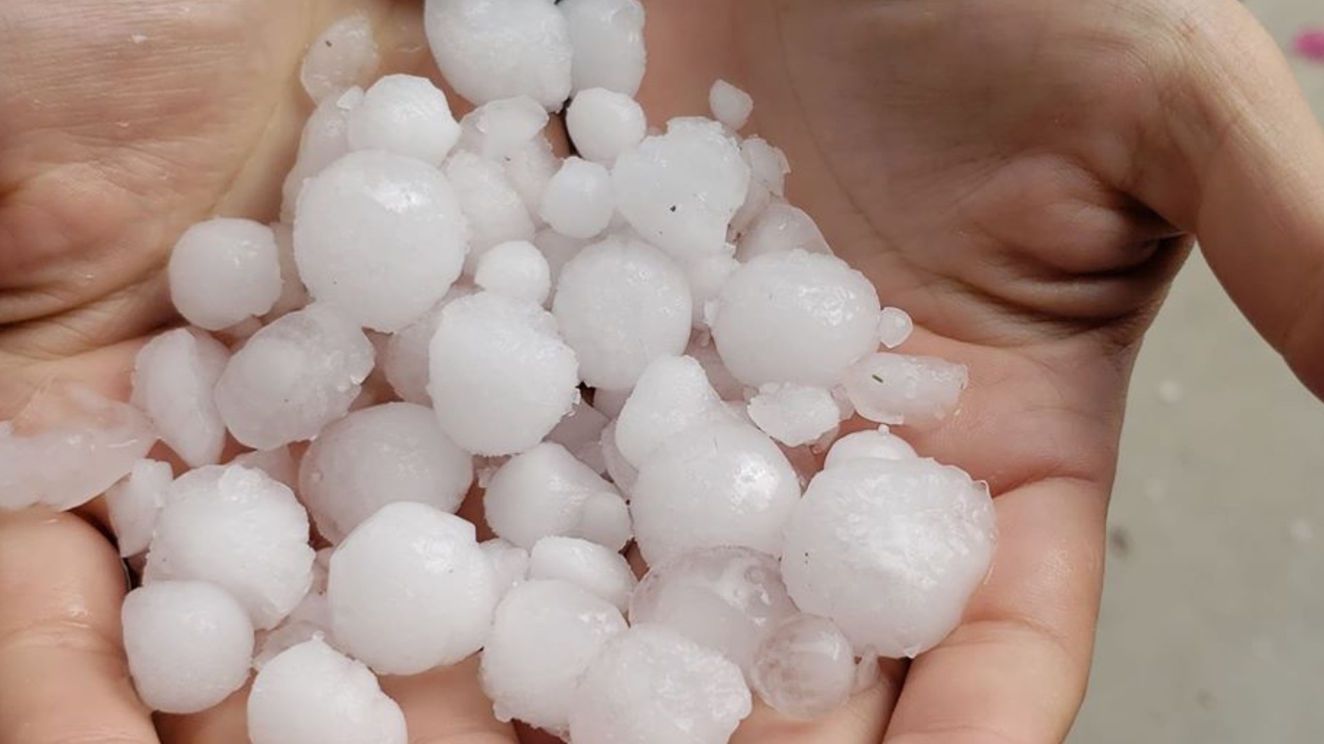 Streets white with hail after storm moves through the Valley | 12news.com