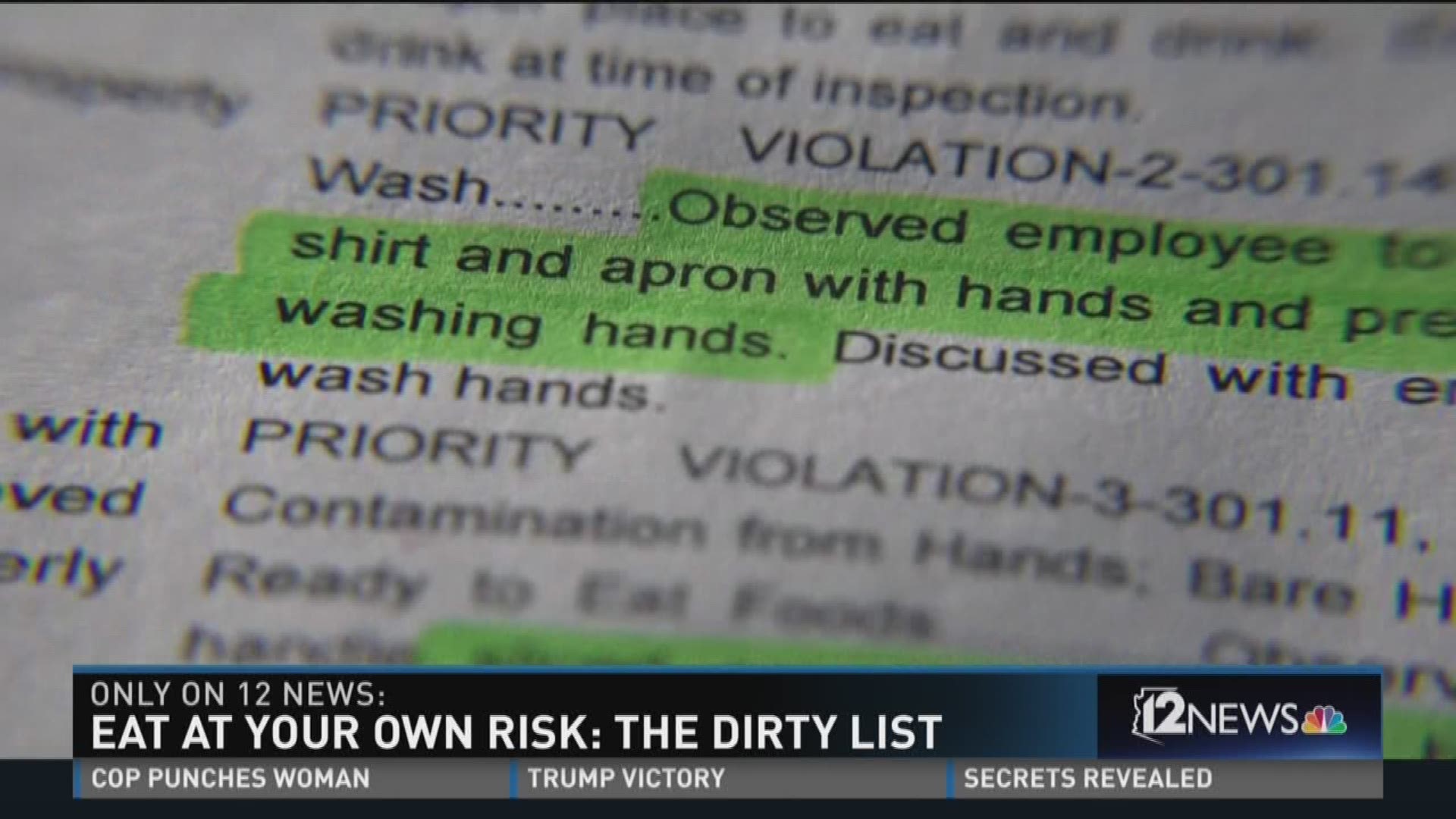 The dirty list: Handling food with unwashed hands | 12news.com
