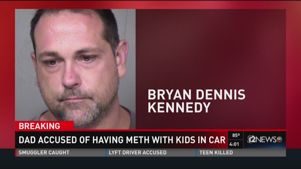 Dad accused of having meth with kids in car | 12news.com