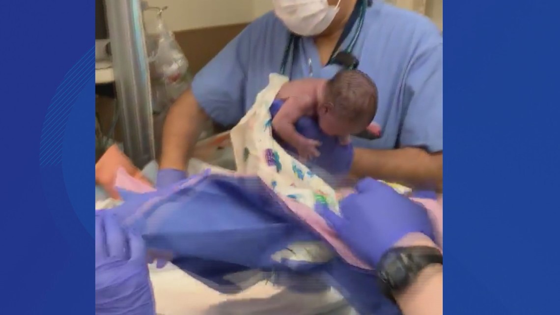 Family was recording birth when their baby was dropped on her head at a ...