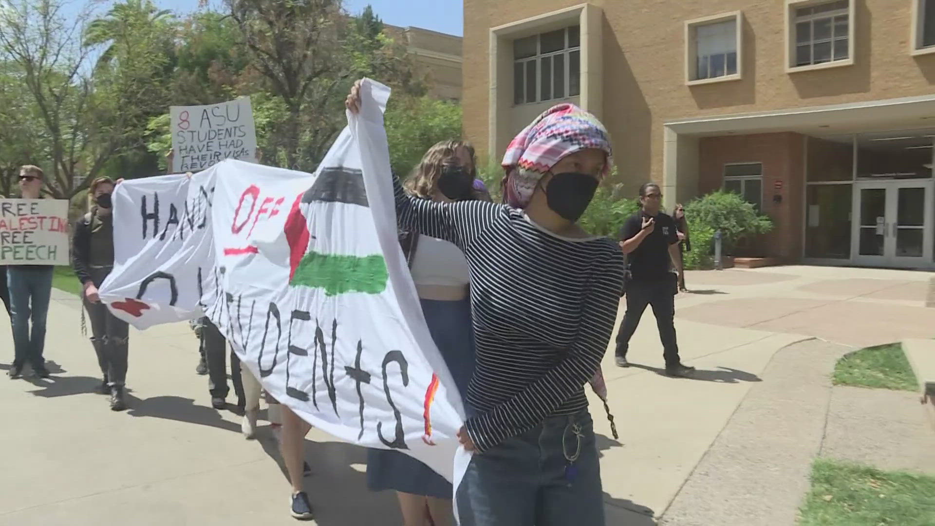 Visas getting revoked prompts protest at ASU | 12news.com