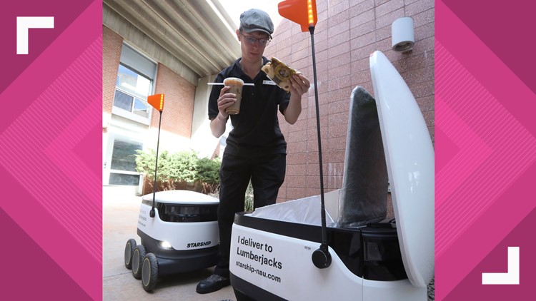 Northern Arizona University sees fleet of food delivery robots | 12news.com