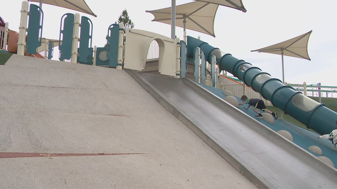 Concrete slide at Gilbert park causes injuries | 12news.com