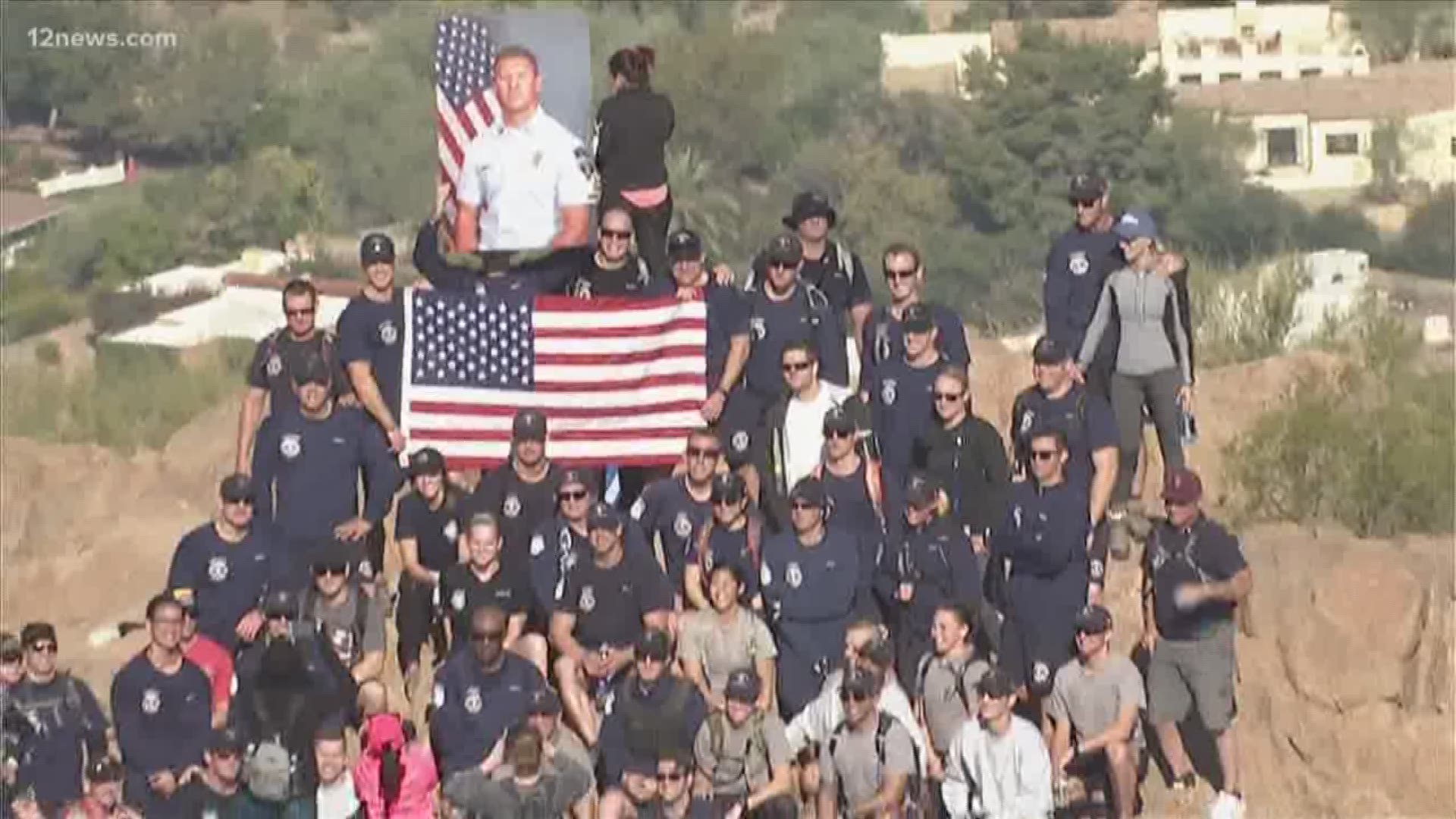 Firefighters hike in memory of fallen Tempe Fire captain | 12news.com