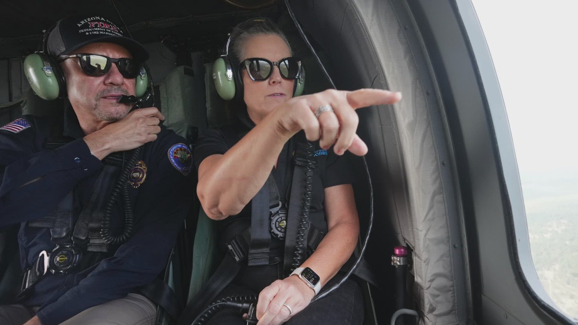 Arizona governor tours Grand Canyon area burned in wildfire | 12news.com