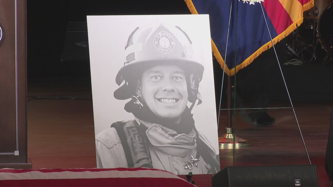 Firefighter Scott Leatham laid to rest on Friday | 12news.com