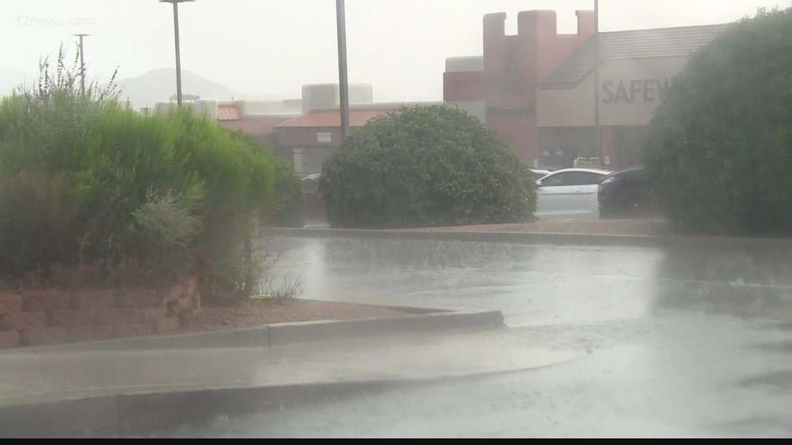 Heavy rain in northern Arizona accompanied by tornado warning | 12news.com