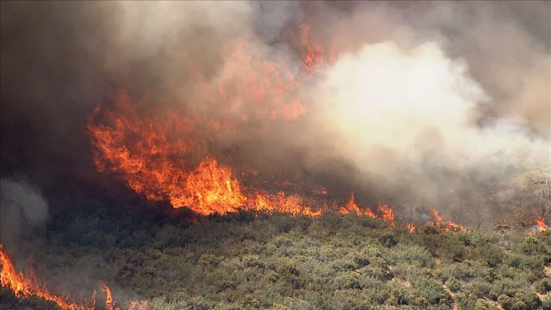 Goodwin Fire grows to over 18,000 acres as Mayer, Poland Junction ...
