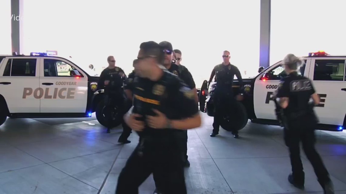 Goodyear Police Department steps up to the #LipSyncChallenge | 12news.com