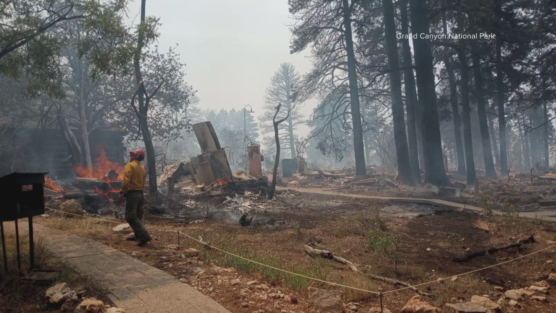 Dozens of structures, including historic Grand Canyon Lodge, lost in ...