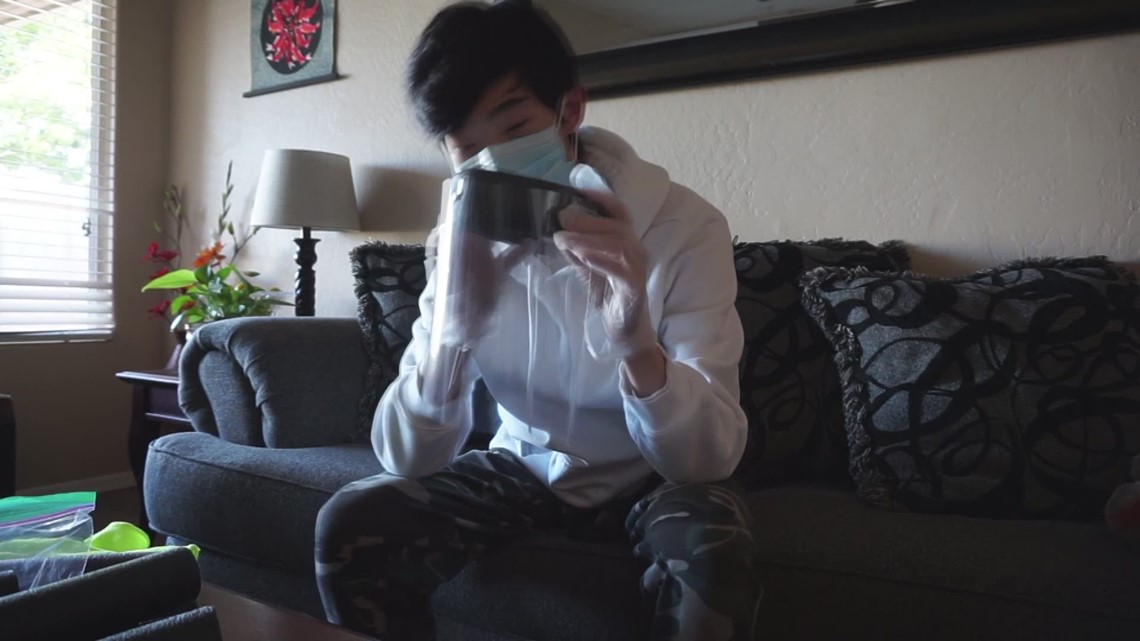 Phoenix students make face shields for Mayo Clinic doctors and staff ...