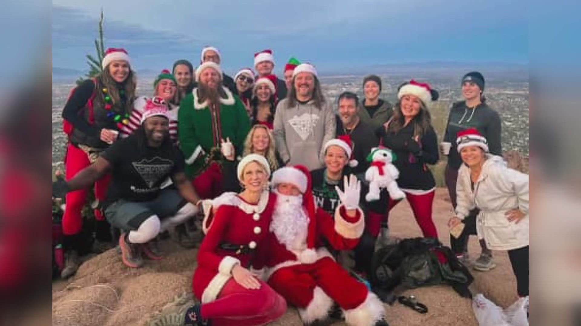 Arizona's 'Camelback Santa' takes yearly Christmas tree up Phoenix ...