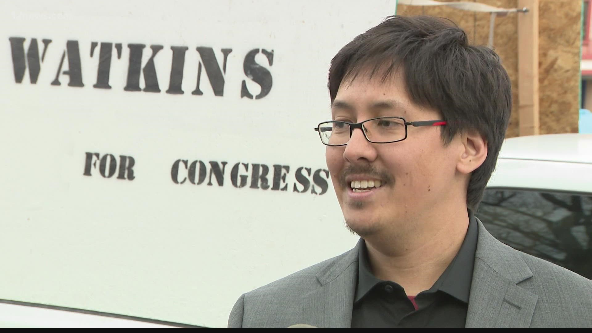 Arizona's QAnon candidate hits the campaign trail in Prescott | 12news.com